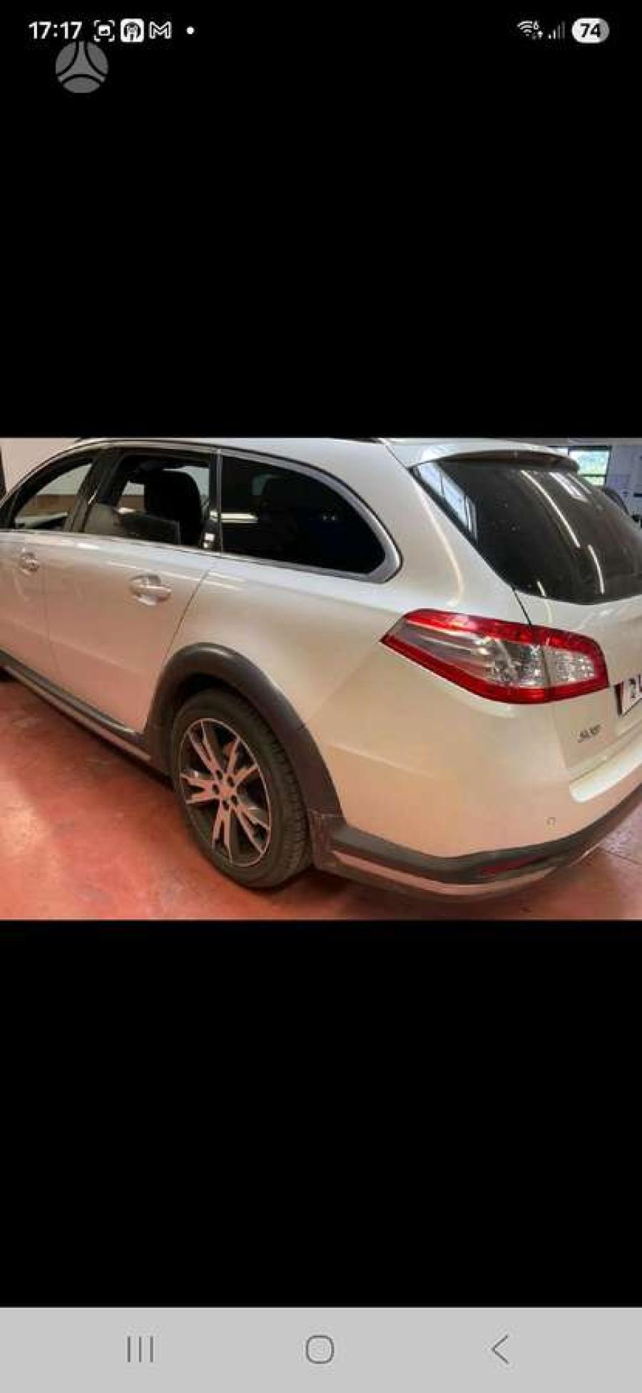 Balts Peugeot 508 RXH 2013 Širvintos, ar dzinēja tilpumu 2.00 L un nobraukumu 191 tūkst. km par 5999 €, foto 11 vietnē AUTOMOTO.COM.LV