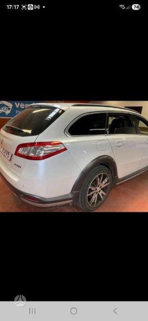 Balts Peugeot 508 RXH 2013 Širvintos, ar dzinēja tilpumu 2.00 L un nobraukumu 191 tūkst. km par 5999 €, foto 12 vietnē AUTOMOTO.COM.LV