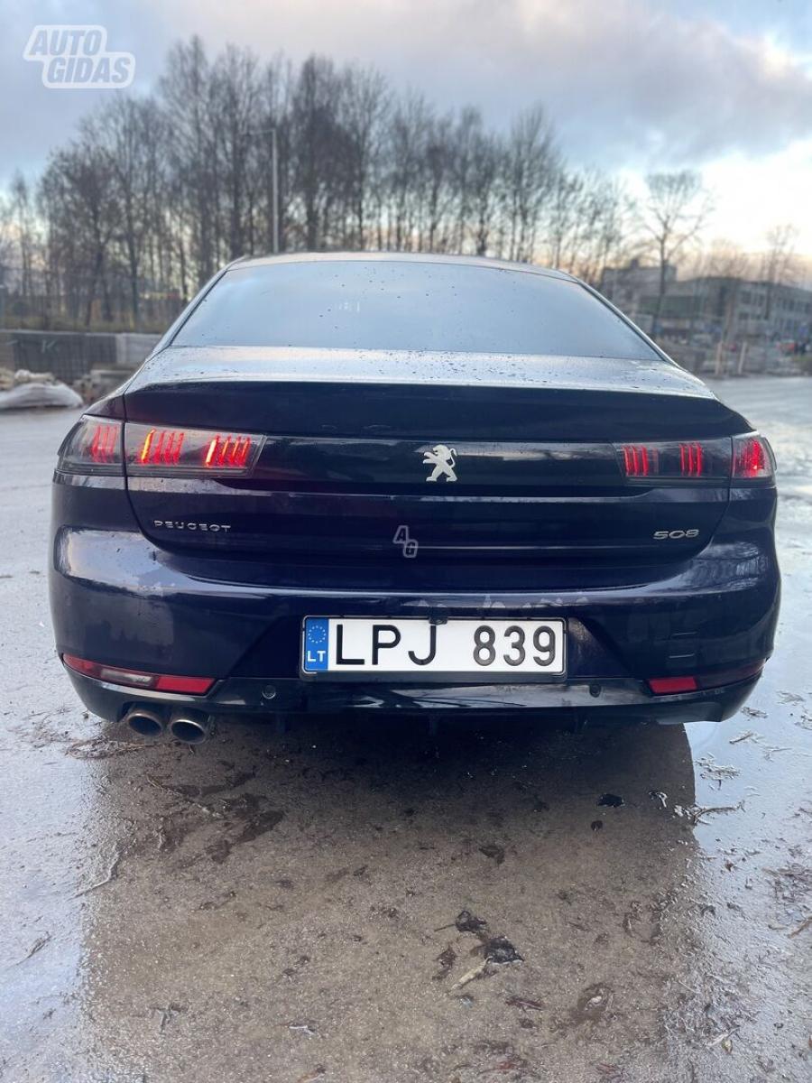 Violets Peugeot 508 2019 Klaipėda, ar dzinēja tilpumu 2.00 L un nobraukumu 105 tūkst. km par 14500 €, foto 7 vietnē AUTOMOTO.COM.LV