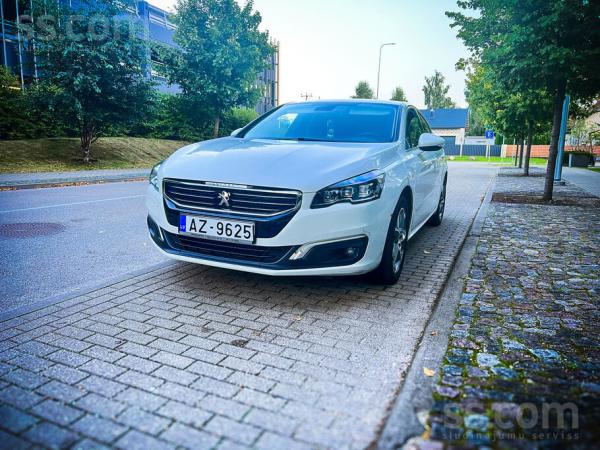 White Peugeot 508 2016 in Riga, with an engine capacity of 1.60 L and mileage of 136 thousand km for 6000 €, photo 3 on AUTOMOTO.COM.LV