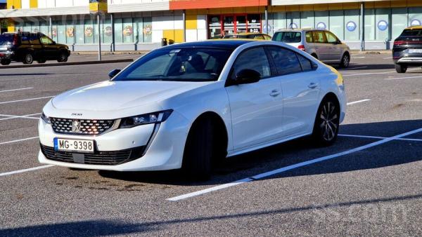 White Peugeot 508 2019 in Riga, with an engine capacity of 2.00 L and mileage of 105 thousand km for 18490 €, photo 4 on AUTOMOTO.COM.LV