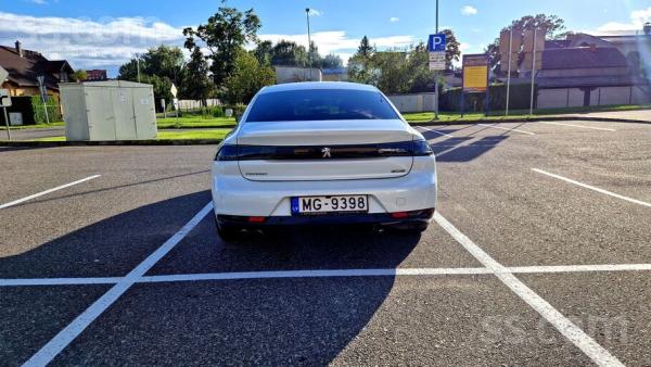 White Peugeot 508 2019 in Riga, with an engine capacity of 2.00 L and mileage of 105 thousand km for 18490 €, photo 6 on AUTOMOTO.COM.LV