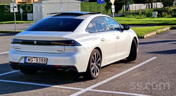 White Peugeot 508 2019 in Riga, with an engine capacity of 2.00 L and mileage of 105 thousand km for 18490 €, photo 7 on AUTOMOTO.COM.LV