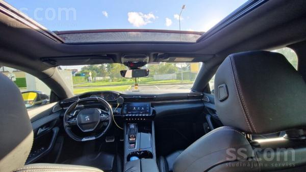 White Peugeot 508 2019 in Riga, with an engine capacity of 2.00 L and mileage of 105 thousand km for 18490 €, photo 8 on AUTOMOTO.COM.LV
