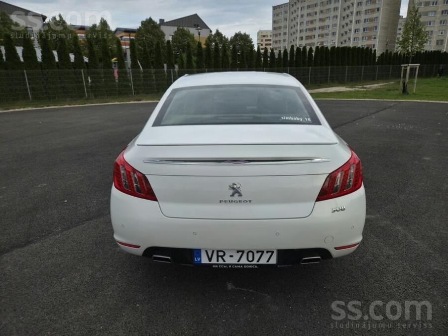 Balts Peugeot 508 2011 Jelgava, ar dzinēja tilpumu 2.20 L un nobraukumu 266 tūkst. km par 6990 €, foto 6 vietnē AUTOMOTO.COM.LV