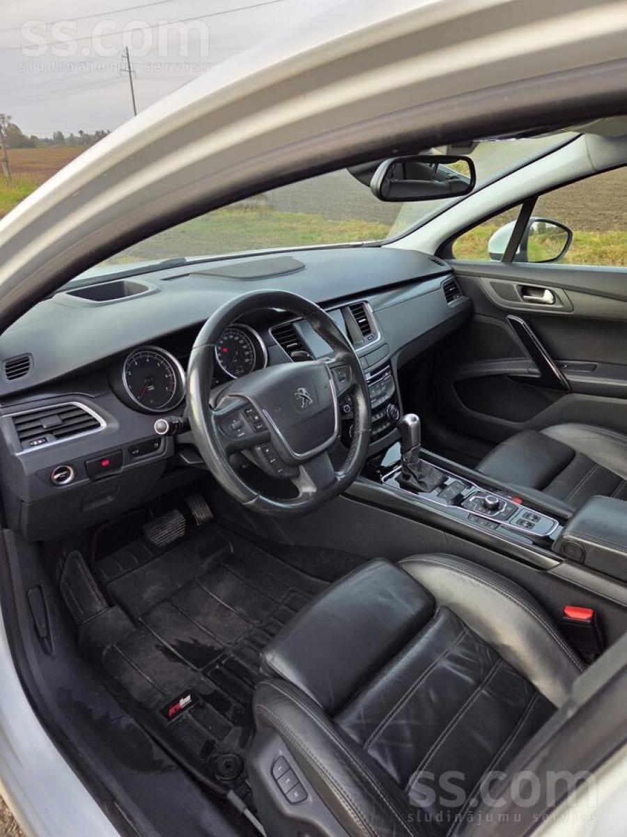 White Peugeot 508 2011 in Ogre, with an engine capacity of 1.60 L and mileage of 177 thousand km for 5400 €, photo 7 on AUTOMOTO.COM.LV