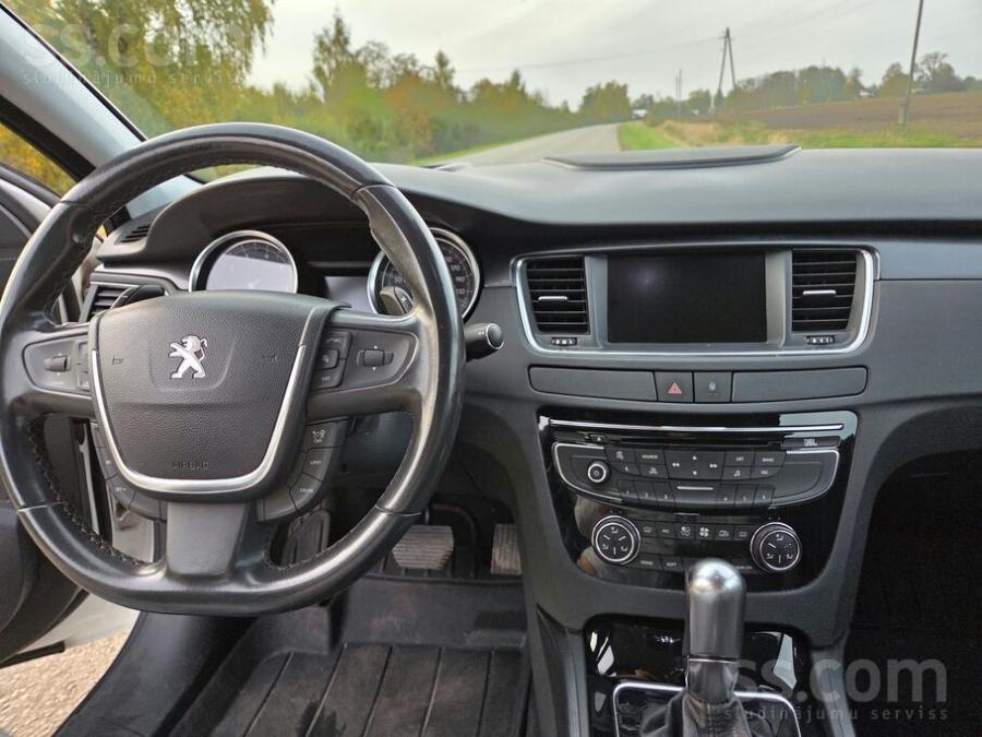 White Peugeot 508 2011 in Ogre, with an engine capacity of 1.60 L and mileage of 177 thousand km for 5400 €, photo 8 on AUTOMOTO.COM.LV
