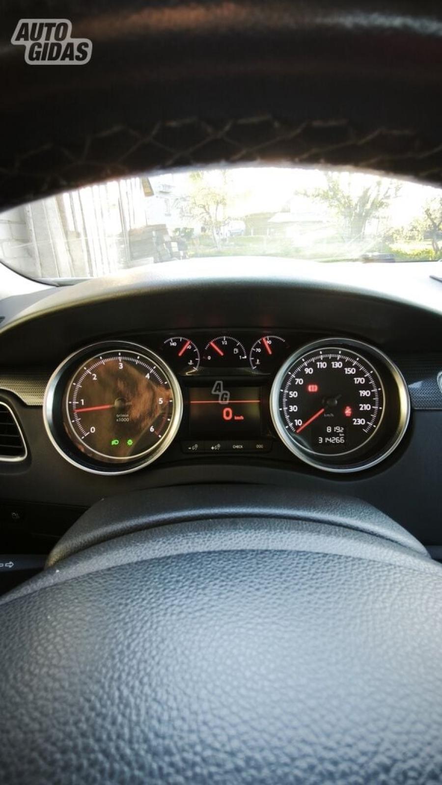 White Peugeot 508 2012 in Klaipeda, with an engine capacity of 1.60 L and mileage of 314 thousand km for 2700 €, photo 7 on AUTOMOTO.COM.LV
