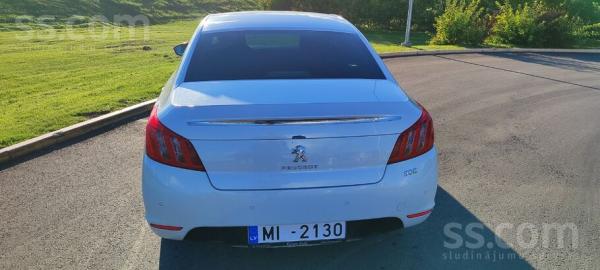 White Peugeot 508 2014 in Riga, with an engine capacity of 1.60 L and mileage of 137 thousand km for 2850 €, photo 9 on AUTOMOTO.COM.LV