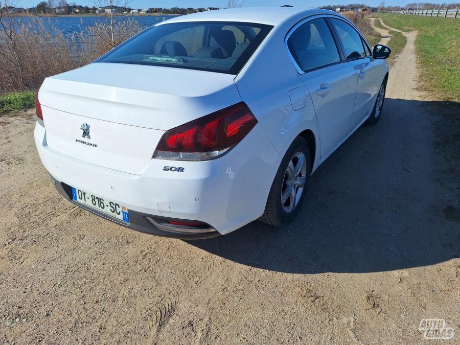 White Peugeot 508 2016 in Klaipeda, with an engine capacity of 1.60 L and mileage of 258 thousand km for 5450 €, photo 4 on AUTOMOTO.COM.LV