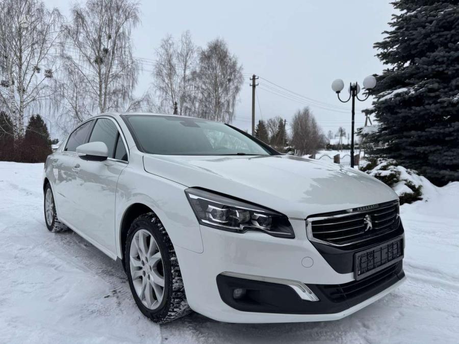 White Peugeot 508 2017 in Kaunas, with an engine capacity of 1.60 L and mileage of 89 thousand km for 8200 €, photo 7 on AUTOMOTO.COM.LV