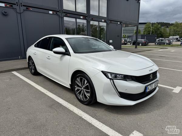 White Peugeot 508 2019 in Vilnius, with an engine capacity of 2.00 L and mileage of 122 thousand km for 18800 €, photo 1 on AUTOMOTO.COM.LV
