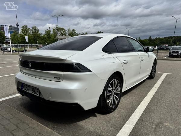 White Peugeot 508 2019 in Vilnius, with an engine capacity of 2.00 L and mileage of 122 thousand km for 18800 €, photo 8 on AUTOMOTO.COM.LV