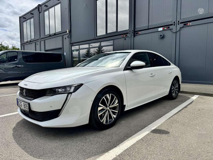 White Peugeot 508 2019 in Vilnius, with an engine capacity of 2.00 L and mileage of 123 thousand km for 18800 €, photo 4 on AUTOMOTO.COM.LV