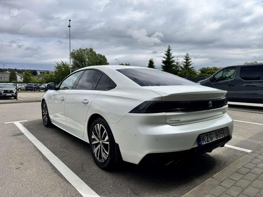 White Peugeot 508 2019 in Vilnius, with an engine capacity of 2.00 L and mileage of 123 thousand km for 18800 €, photo 7 on AUTOMOTO.COM.LV