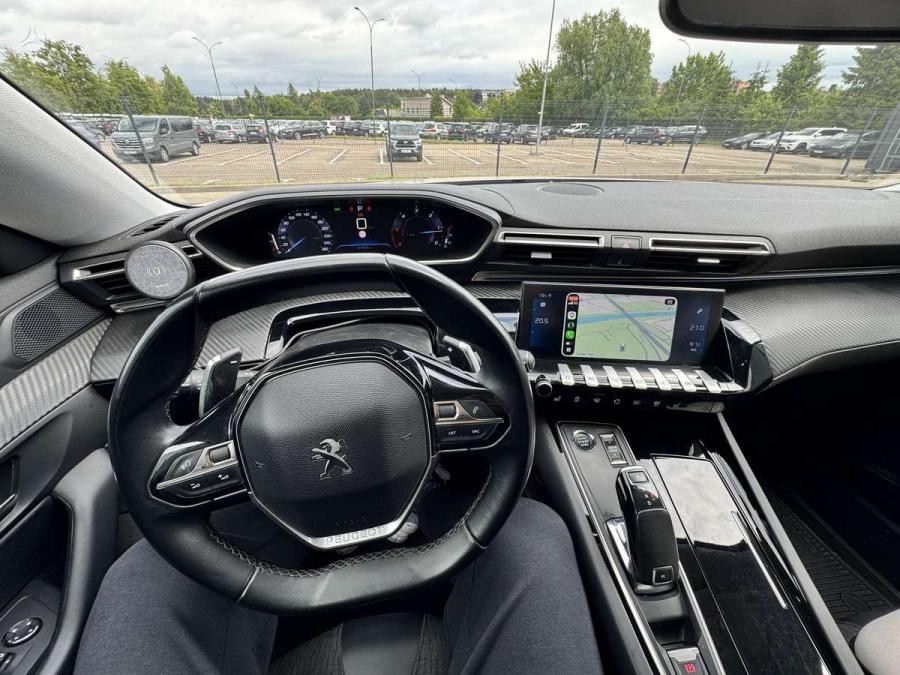White Peugeot 508 2019 in Vilnius, with an engine capacity of 2.00 L and mileage of 123 thousand km for 18800 €, photo 12 on AUTOMOTO.COM.LV