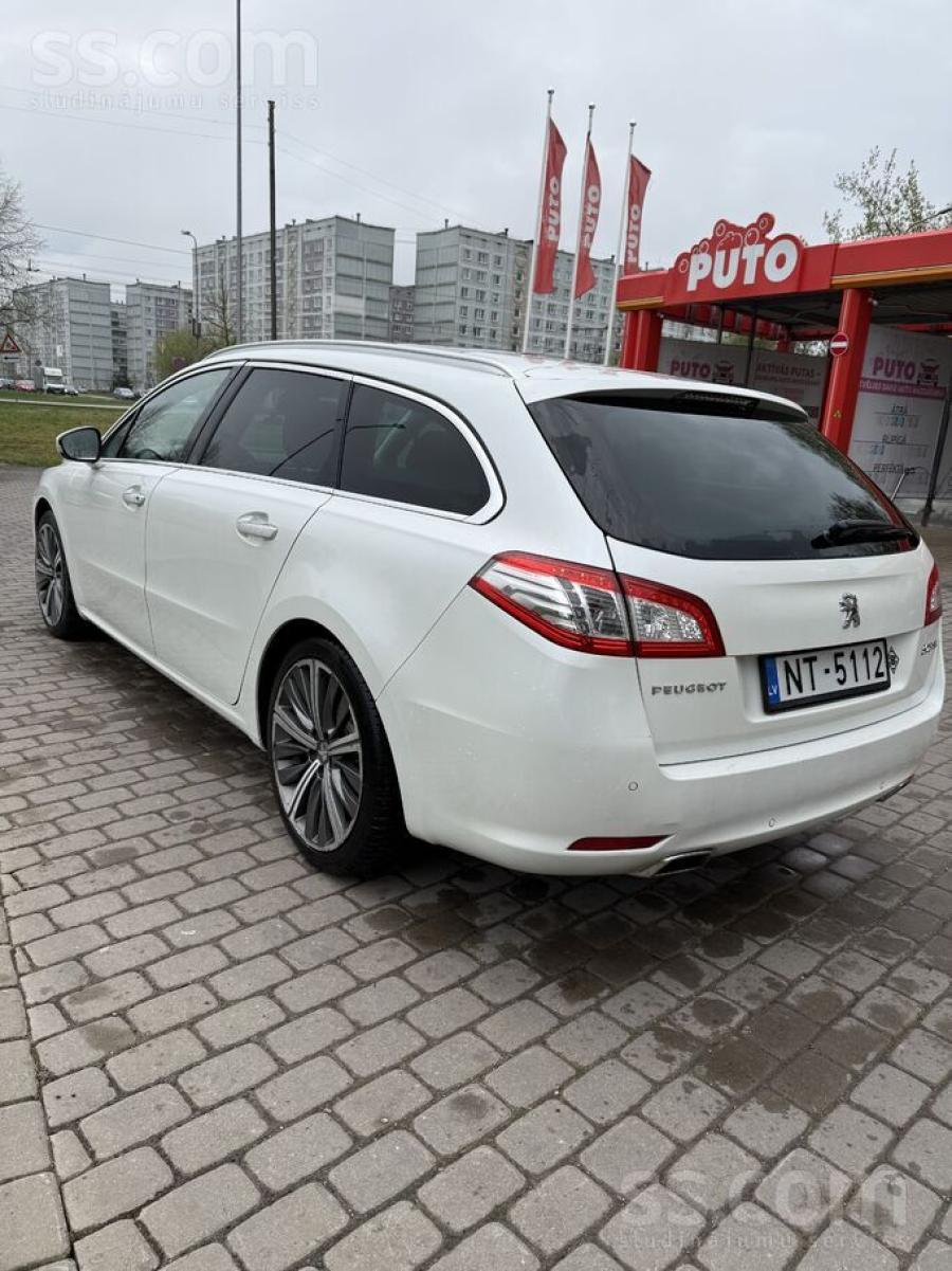 White Peugeot 508 2011 in Riga, with an engine capacity of 2.20 L and mileage of 229 thousand km for 5900 €, photo 6 on AUTOMOTO.COM.LV