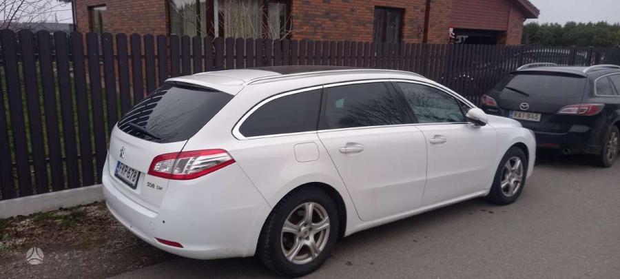 White Peugeot 508 2012 in Kaunas, with an engine capacity of 1.60 L and mileage of 206 thousand km for 3300 €, photo 2 on AUTOMOTO.COM.LV