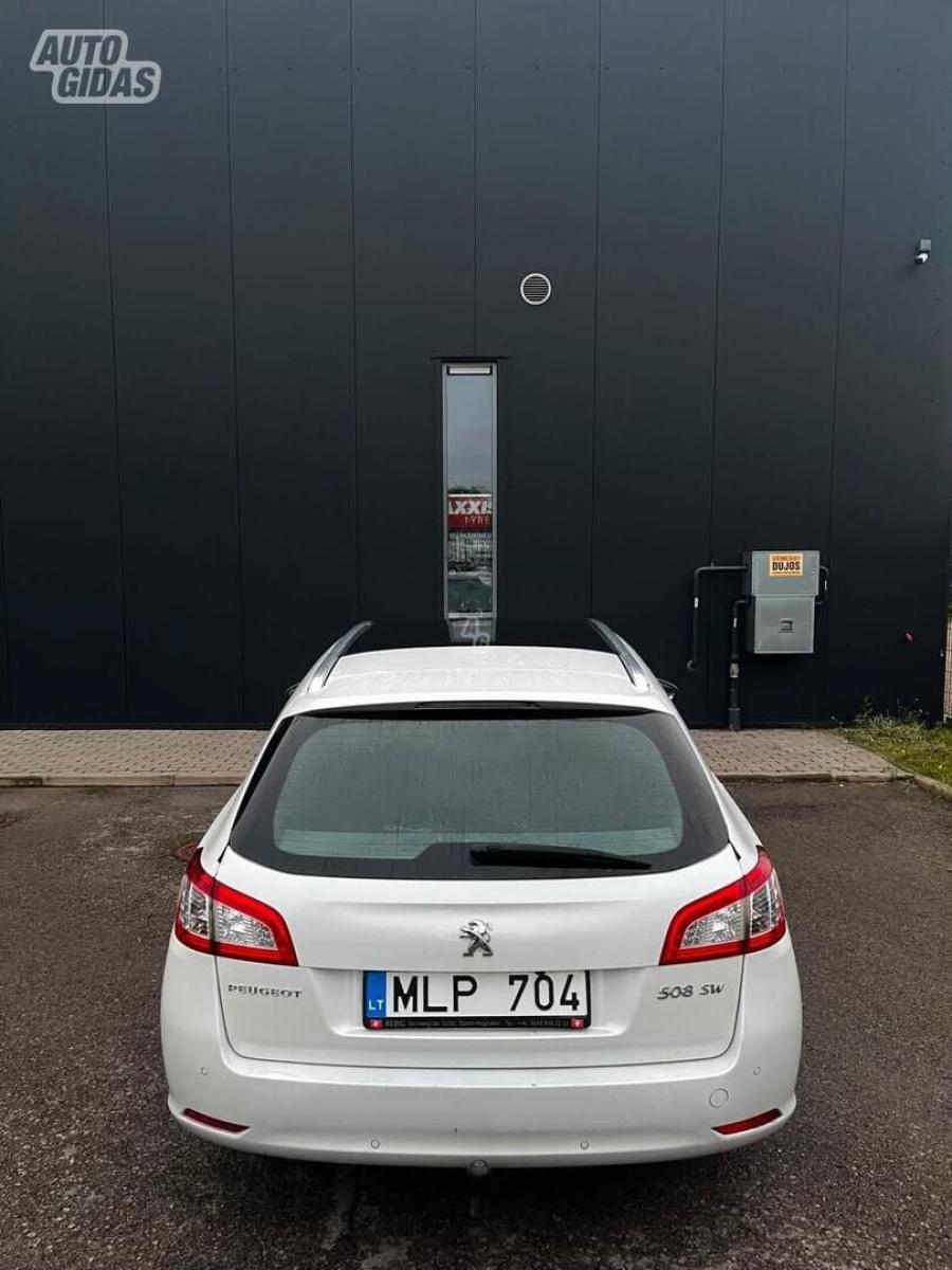 White Peugeot 508 2012 in Alytus, with an engine capacity of 1.60 L and mileage of 335 thousand km for 3500 €, photo 5 on AUTOMOTO.COM.LV