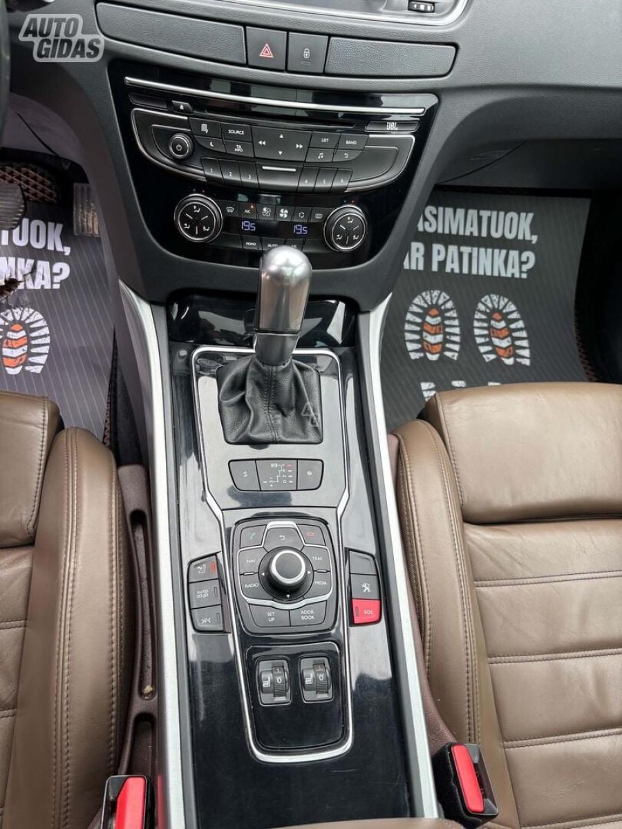 Balts Peugeot 508 2013 Kauņa, ar dzinēja tilpumu 2.20 L un nobraukumu 330 tūkst. km par 4999 €, foto 17 vietnē AUTOMOTO.COM.LV