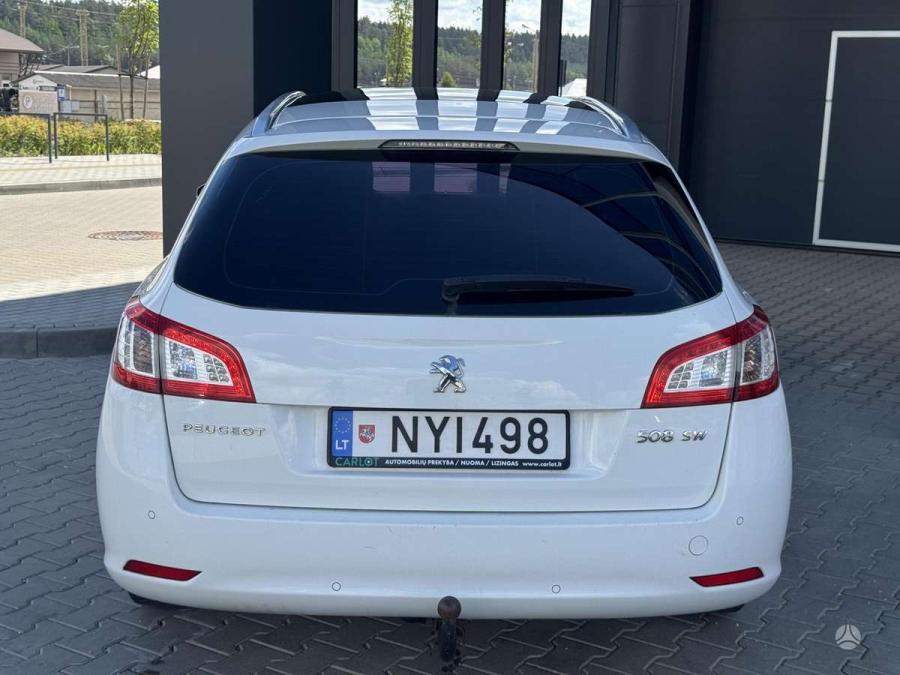White Peugeot 508 2013 in Vilnius, with an engine capacity of 1.56 L and mileage of 273 thousand km for 4200 €, photo 13 on AUTOMOTO.COM.LV