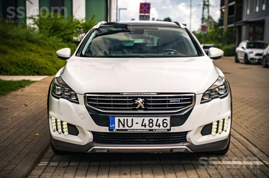 White Peugeot 508 2014 in Riga, with an engine capacity of 2.00 L and mileage of 0 thousand km for 5990 €, photo 3 on AUTOMOTO.COM.LV