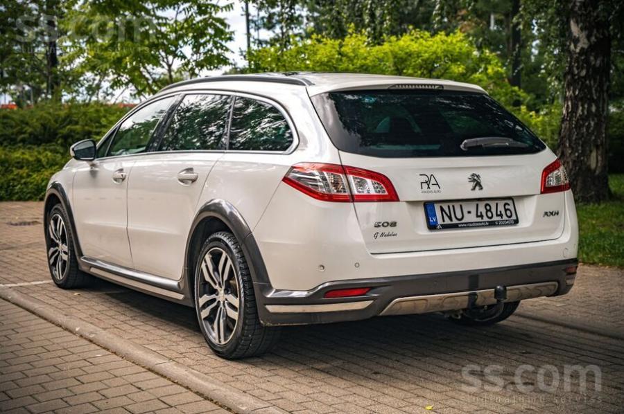 White Peugeot 508 2014 in Riga, with an engine capacity of 2.00 L and mileage of 0 thousand km for 5990 €, photo 7 on AUTOMOTO.COM.LV