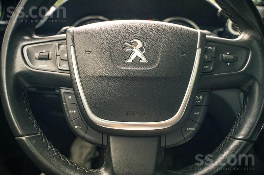 White Peugeot 508 2014 in Riga, with an engine capacity of 2.00 L and mileage of 0 thousand km for 5990 €, photo 26 on AUTOMOTO.COM.LV