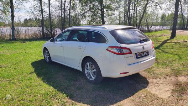 White Peugeot 508 2014 in Mazeikiai, with an engine capacity of 1.60 L and mileage of 211 thousand km for 3800 €, photo 6 on AUTOMOTO.COM.LV