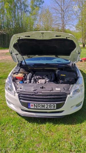 White Peugeot 508 2014 in Mazeikiai, with an engine capacity of 1.60 L and mileage of 211 thousand km for 3800 €, photo 13 on AUTOMOTO.COM.LV