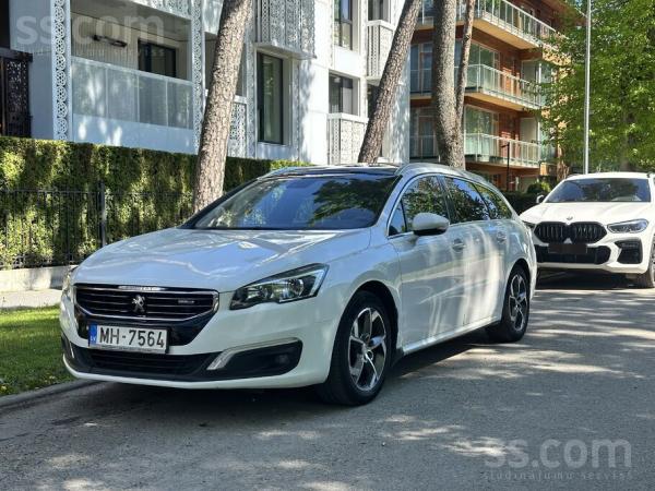 White Peugeot 508 2015 in Riga, with an engine capacity of 2.00 L and mileage of 303 thousand km for 6300 €, photo 1 on AUTOMOTO.COM.LV