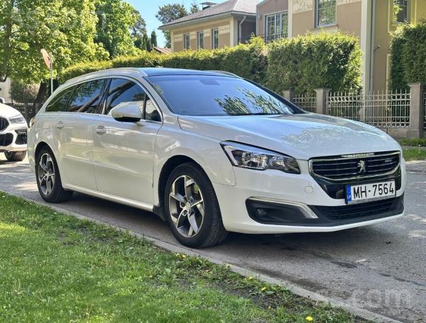 White Peugeot 508 2015 in Riga, with an engine capacity of 2.00 L and mileage of 303 thousand km for 6300 €, photo 3 on AUTOMOTO.COM.LV