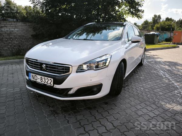 White Peugeot 508 2015 in Riga, with an engine capacity of 2.00 L and mileage of 320 thousand km for 5800 €, photo 3 on AUTOMOTO.COM.LV