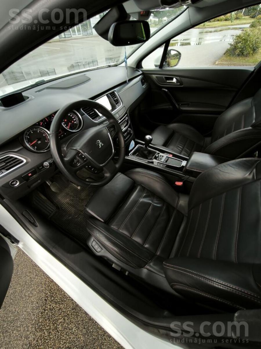 White Peugeot 508 2015 in Riga, with an engine capacity of 2.00 L and mileage of 320 thousand km for 5800 €, photo 18 on AUTOMOTO.COM.LV