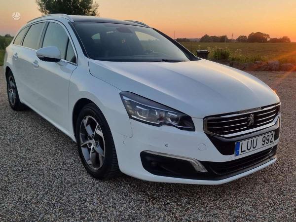 White Peugeot 508 2015 in Vilnius, with an engine capacity of 2.00 L and mileage of 250 thousand km for 5550 €, photo 3 on AUTOMOTO.COM.LV