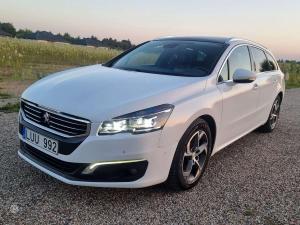 White Peugeot 508 2015 in Vilnius, with an engine capacity of 2.00 L and mileage of 250 thousand km for 5550 €, photo  on AUTOMOTO.COM.LV