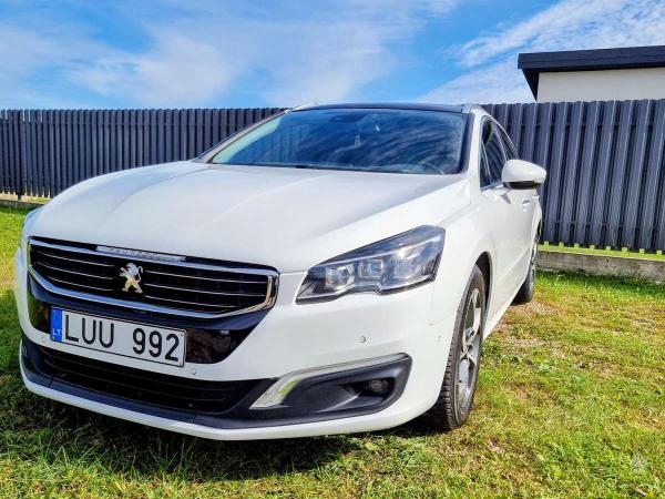 White Peugeot 508 2015 in Vilnius, with an engine capacity of 2.00 L and mileage of 250 thousand km for 5500 €, photo 5 on AUTOMOTO.COM.LV