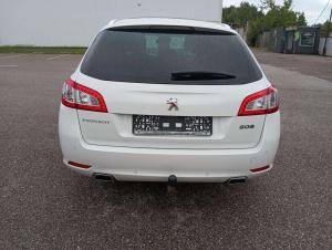 White Peugeot 508 2016 in Utena, with an engine capacity of 2.00 L and mileage of 195 thousand km for 6990 €, photo 4 on AUTOMOTO.COM.LV