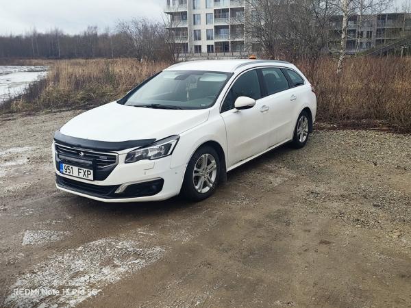 White Peugeot 508 2016 in Tallinn, with an engine capacity of 1.60 L and mileage of 295 thousand km for 4500 €, photo 4 on AUTOMOTO.COM.LV