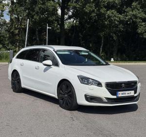 White Peugeot 508 2016 in Vilnius, with an engine capacity of 2.00 L and mileage of 223 thousand km for 5900 €, photo 4 on AUTOMOTO.COM.LV