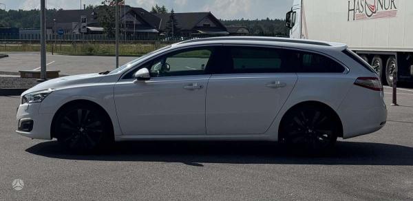 White Peugeot 508 2016 in Vilnius, with an engine capacity of 2.00 L and mileage of 223 thousand km for 5900 €, photo 8 on AUTOMOTO.COM.LV