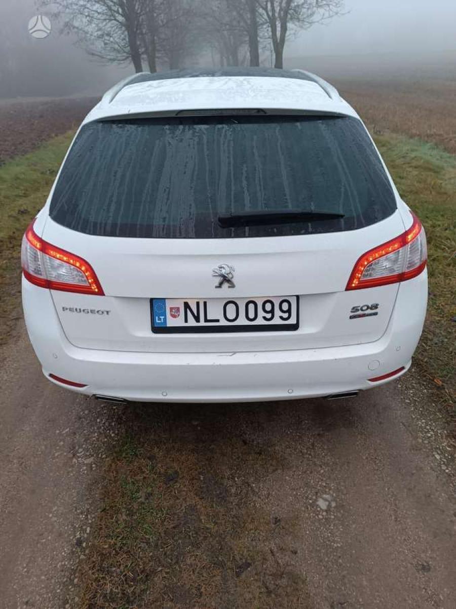White Peugeot 508 2017 in Kelme, with an engine capacity of 1.56 L and mileage of 301 thousand km for 4700 €, photo 6 on AUTOMOTO.COM.LV