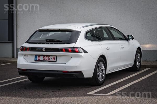 White Peugeot 508 2019 in Riga, with an engine capacity of 1.50 L and mileage of 0 thousand km for 12550 €, photo 4 on AUTOMOTO.COM.LV