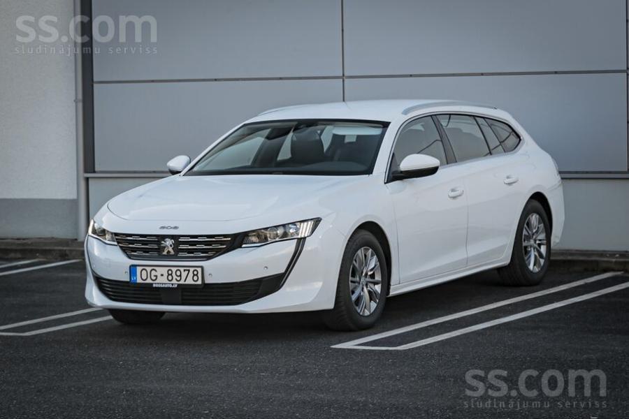 White Peugeot 508 2019 in Riga, with an engine capacity of 1.50 L and mileage of 141 thousand km for 10500 €, photo 1 on AUTOMOTO.COM.LV