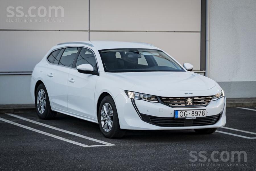 White Peugeot 508 2019 in Riga, with an engine capacity of 1.50 L and mileage of 141 thousand km for 10500 €, photo 4 on AUTOMOTO.COM.LV