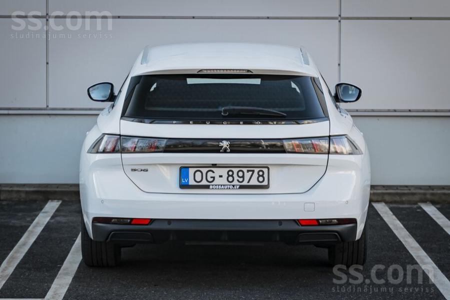 White Peugeot 508 2019 in Riga, with an engine capacity of 1.50 L and mileage of 141 thousand km for 10500 €, photo 6 on AUTOMOTO.COM.LV