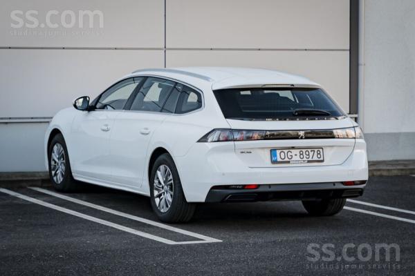 White Peugeot 508 2019 in Riga, with an engine capacity of 1.50 L and mileage of 141 thousand km for 10500 €, photo 6 on AUTOMOTO.COM.LV