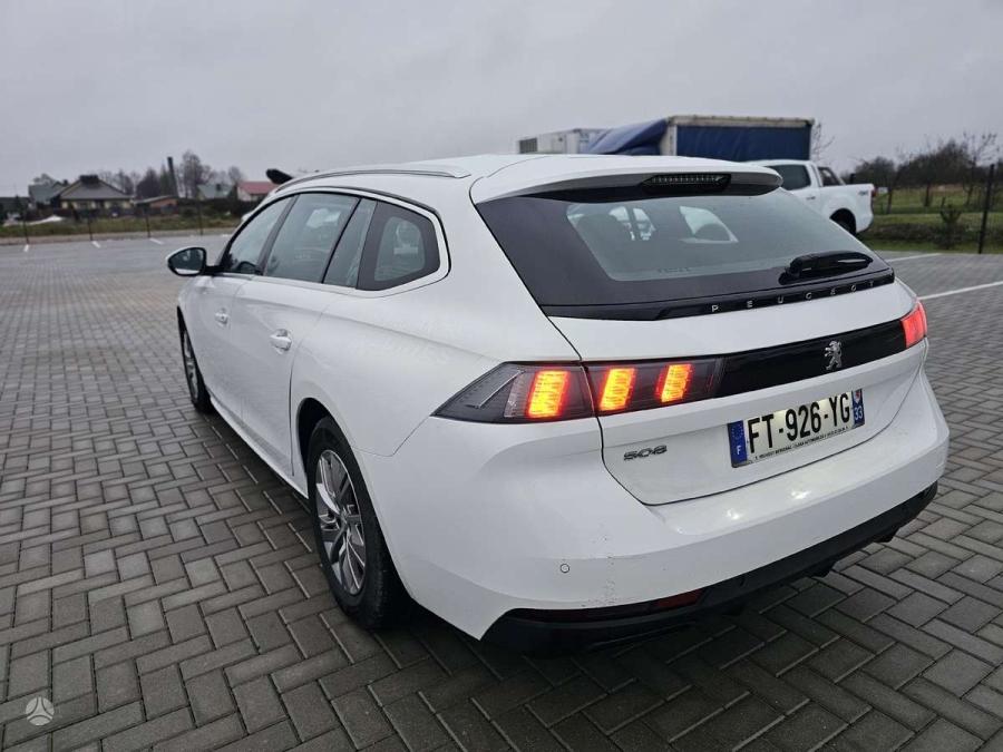 White Peugeot 508 2020 in Taurage, with an engine capacity of 1.50 L and mileage of 227 thousand km for 7700 €, photo 5 on AUTOMOTO.COM.LV