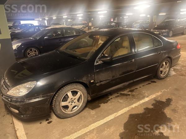 Black Peugeot 607 2003 in Riga, with an engine capacity of 2.20 L and mileage of 263 thousand km for 1600 €, photo 2 on AUTOMOTO.COM.LV