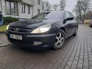 Black Peugeot 607 2003 in Riga, with an engine capacity of 2.20 L and mileage of 262 thousand km for 750 €, photo  on AUTOMOTO.COM.LV
